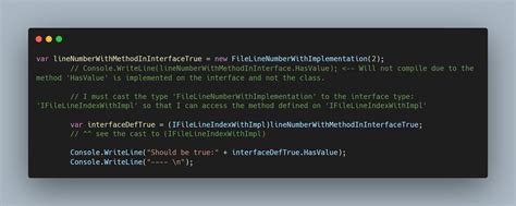 is there an easier way of accessing method definitions on interface r csharp
