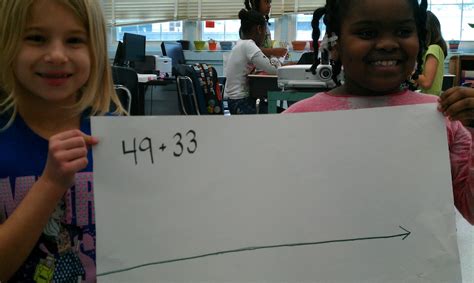 Our Class At Work How To Use A Number Line To Add Two Digit Numbers