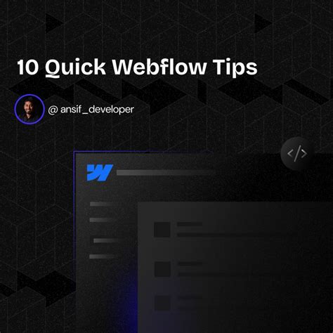 Ansif I On Linkedin Webflow Webflowtips Webflowdeveloper Webflowexpert