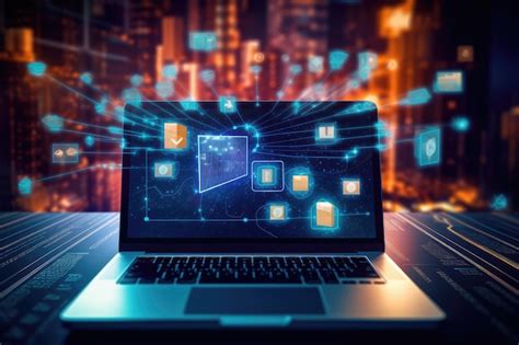 Premium Photo Objects On A Laptop Screen Magically Transforming Into Tangible Items Within The