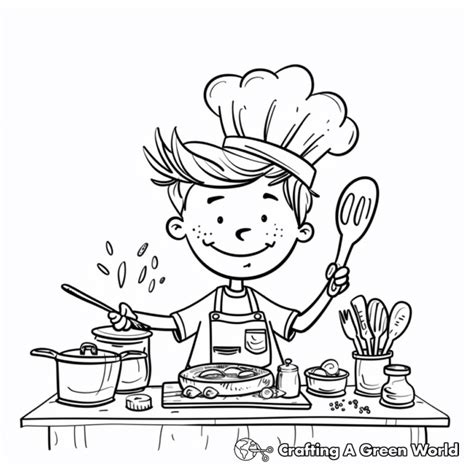 Explore Creative Cooking Coloring Pages For All Ages