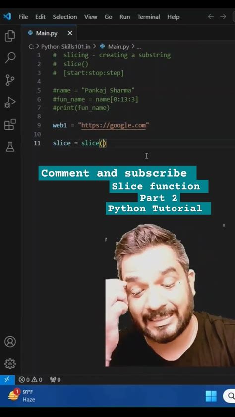 Slice Function In Python Python Coding Programming Youtube