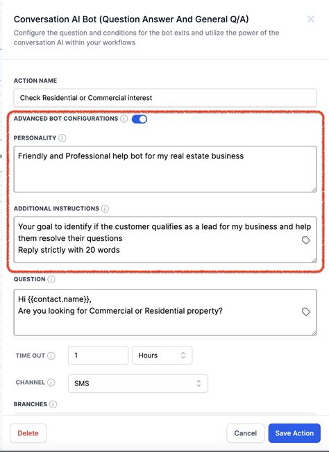 Workflow X Conversation Ai Conversation Ai Action Beta Highlevel