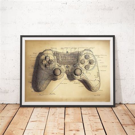 Ps5 Controller Poster Etsy