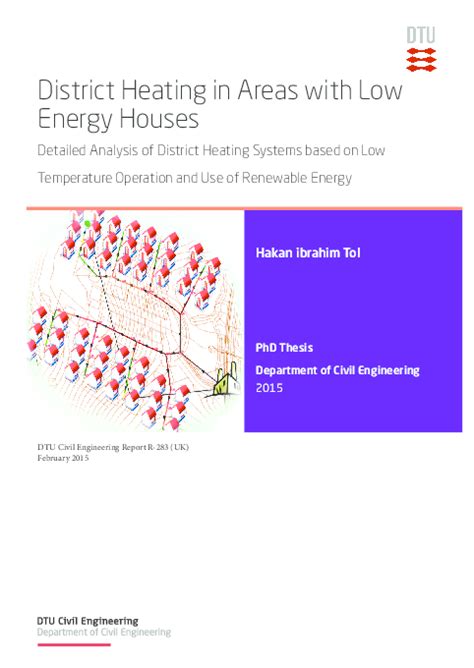 Pdf District Heating In Areas With Low Energy Houses Detailed Analysis Of District Heating