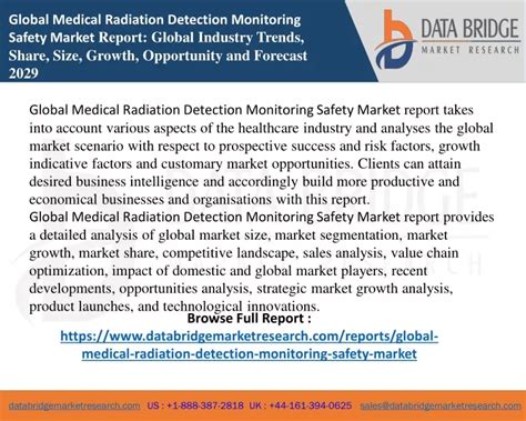 PPT Medical Radiation Detection Monitoring Safety Market Report PowerPoint Presentation ID