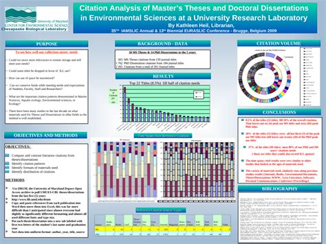Pdf Citation Analysis Of Masters Theses And Doctoral Dissertations In Environmental Sciences