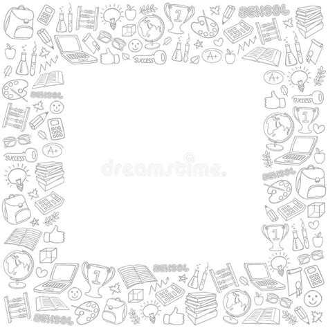 School Border Coloring Pages 2025