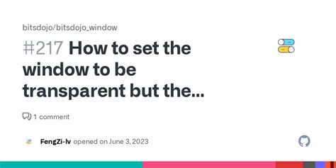 How To Set The Window To Be Transparent But The Internal Components To