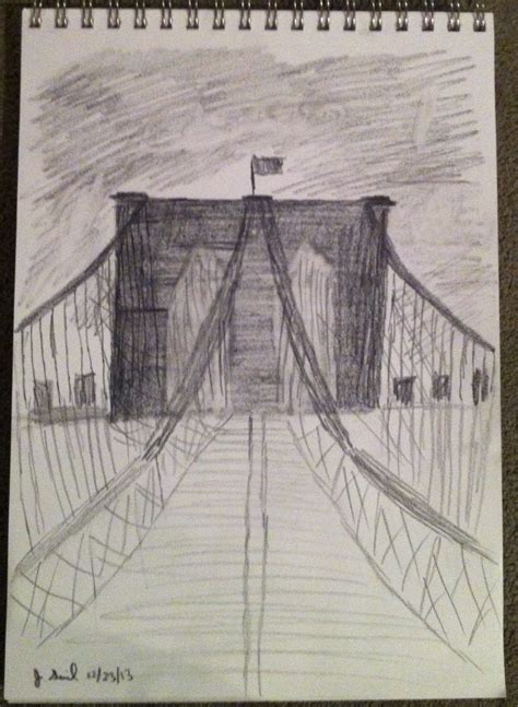 Bridge Perspective Drawing At PaintingValley Com Explore Collection Of Bridge Perspective Drawing