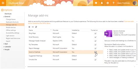 Using Outlooks Send To Onenote Button