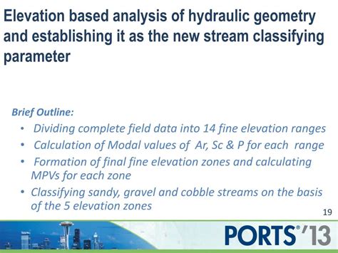 Ppt Hydraulic Geometry Of Streams And Introduction Of Elevation As The New Stream Classifying