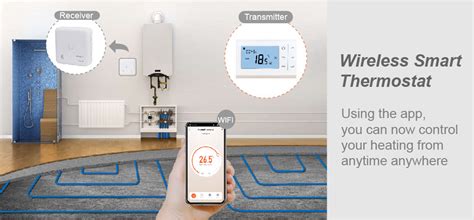 Easy Installed Wirless OT Boiler Heating System Smart WiFi Room Thermostat For Heating Life