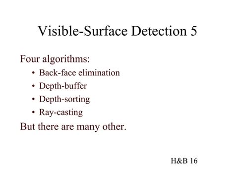 Hidden Surface Removal In Computer Graphics PPT D Graphics Computer Software And