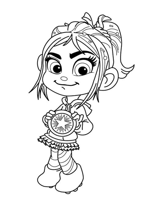 Раскраски Раскраски для девочек Ральф Распечатать раскраски на сайте