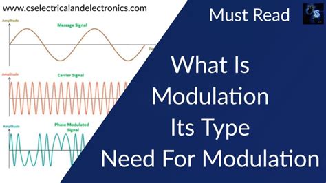 What Is Modulation Demodulation Types Need For Modulation