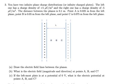 Solved 3 You Have Two Infinite Plane Charge Distributions
