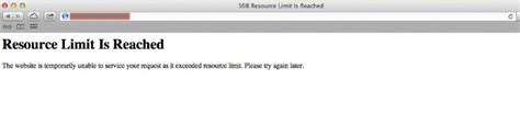 Cách khắc phục lỗi 508 Resource Limit Is Reached