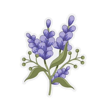 Free Customizable Flower Stickers Dochipo