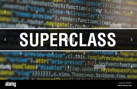 superclass with abstract technology binary code background digital