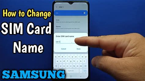 How To Change SIM Card Name On Samsung Galaxy A02 Cards Samsung Galaxy Samsung