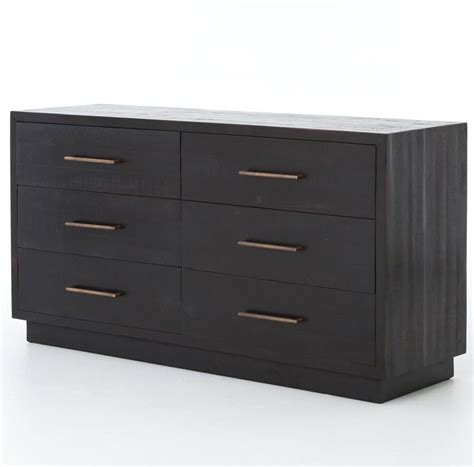 Modern 6 Drawer Dresser Black Brian Navarro