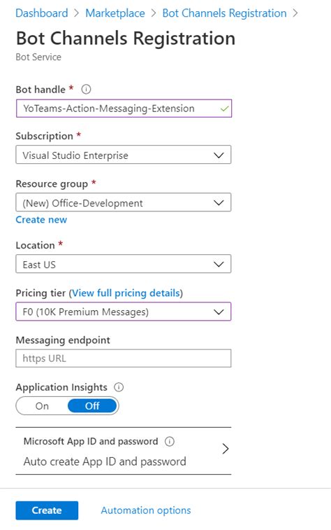 implementing action messaging extensions for ms teams with yo teams