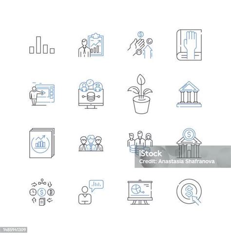 손익 라인 아이콘 모음입니다 수입 수익 지출 순 마진 비용 자산 벡터 및 선형 그림 부채 손익분기점 적자 개요 표지판 설정 가격에 대한 스톡 벡터 아트 및 기타 이미지