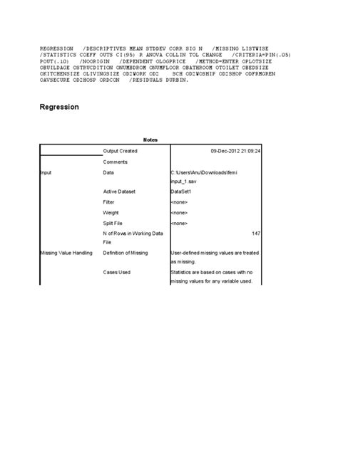 Regression Notes Pdf Errors And Residuals Econometrics