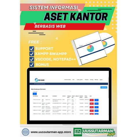 Jual Sistem Informasi Aset Kantor Berbasis Web Php Shopee Indonesia