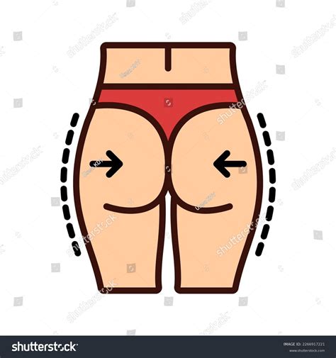 Butt Icon Buttock Augmentation Sign Mobile Stock Vector Royalty Free 2266917221 Shutterstock