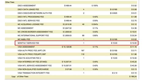 Credit Card Processing Statement Analysis