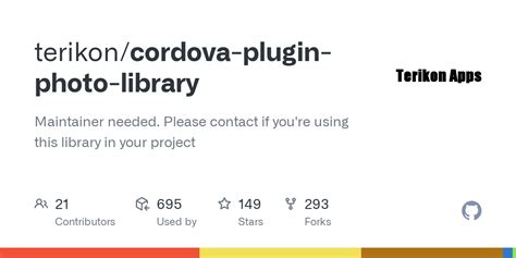 Github Terikoncordova Plugin Photo Library Maintainer Needed Please Contact If Youre Using