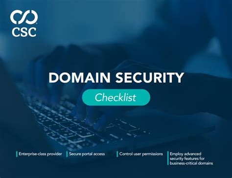 Domain Security Checklist CSC
