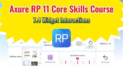 Axure Rp 11 Core Skills Course 74 Widget Interactions Youtube