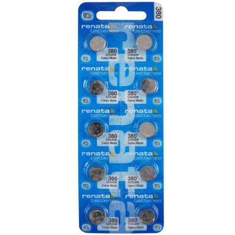 Renata 380 (SR936W) Silver Oxide Watch Batteries (10 Pack) - Tanga