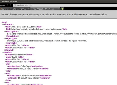 Javascript Make Copy Of Xml Page Using Php Stack Overflow