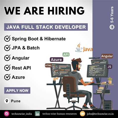 Techno Wise Recruitment Solutions On Linkedin Hiring Java Full Stack Developer For A 𝘎𝘳𝘦𝘢𝘵