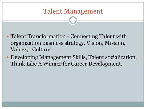 Talent Management Ppt Pptx