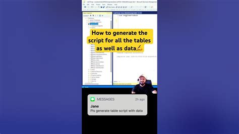 How To Generate Database Scripts For All The Tables Schema And Data Shorts Coding Sql