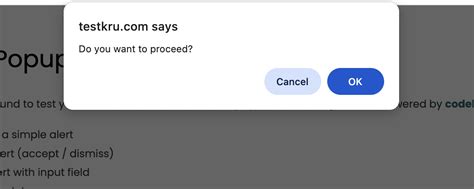 Handle Alert Popup And Dialogs Using Playwright Java Codekru