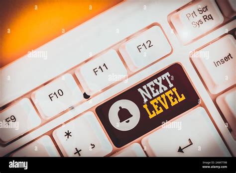 Handwriting Text Next Level Conceptual Photo Having More Than One Floor And Referring To After