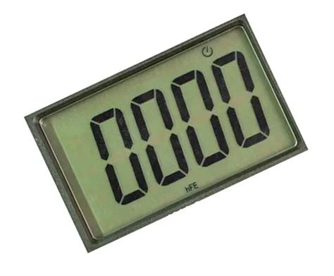 Tn LCD Display Positive Transmissive 6 O Clock Segment LCD Display Panel For Electronic