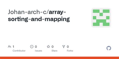 Github Johan Arch Carray Sorting And Mapping