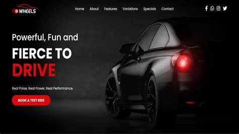 Creating Landing Page Cars Using Html Css Only In 10minutes Mr11 Landingpage Htmlcssproject