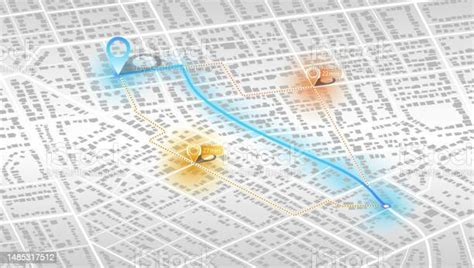 자신의 집에 대한 아이소메트릭 Gps 지도 탐색 도시 상위 뷰입니다 지도 건물 위에서 봅니다 도시의 상세한 전망 장식 그래픽 관광 지도입니다 추상적인 교통 배경 벡터 도로