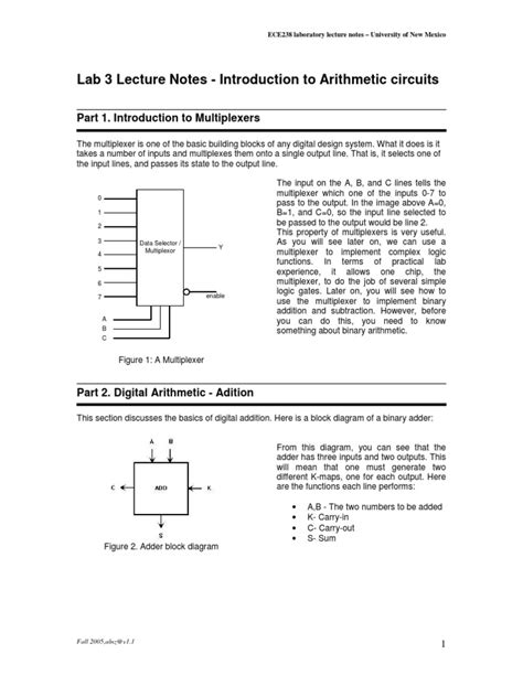 Full Adder Using Multiplexer