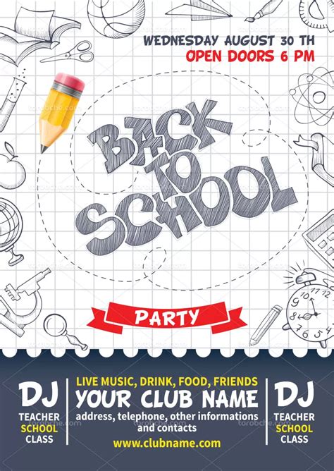 وکتور بنر بازگشایی مدارس رنگی با کیفیت گرافیک با طعم تربچه