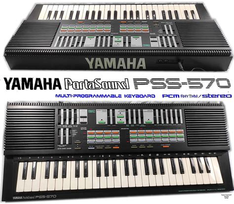 Yamaha Pss 570 1987 2 Op Fm Sounds Fm Edit Pcm Rhythms Reverb