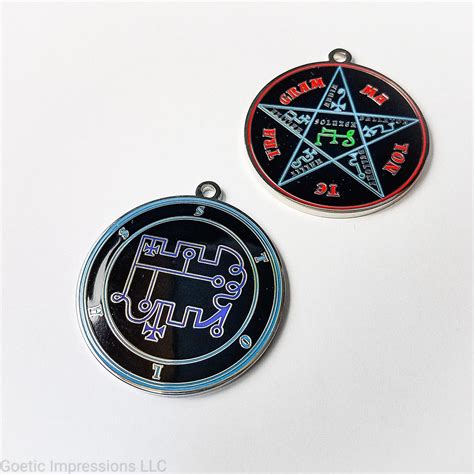 Stolas Sigil Medallion Ars Goetia Demon Seal Pendant Goetic Impressions